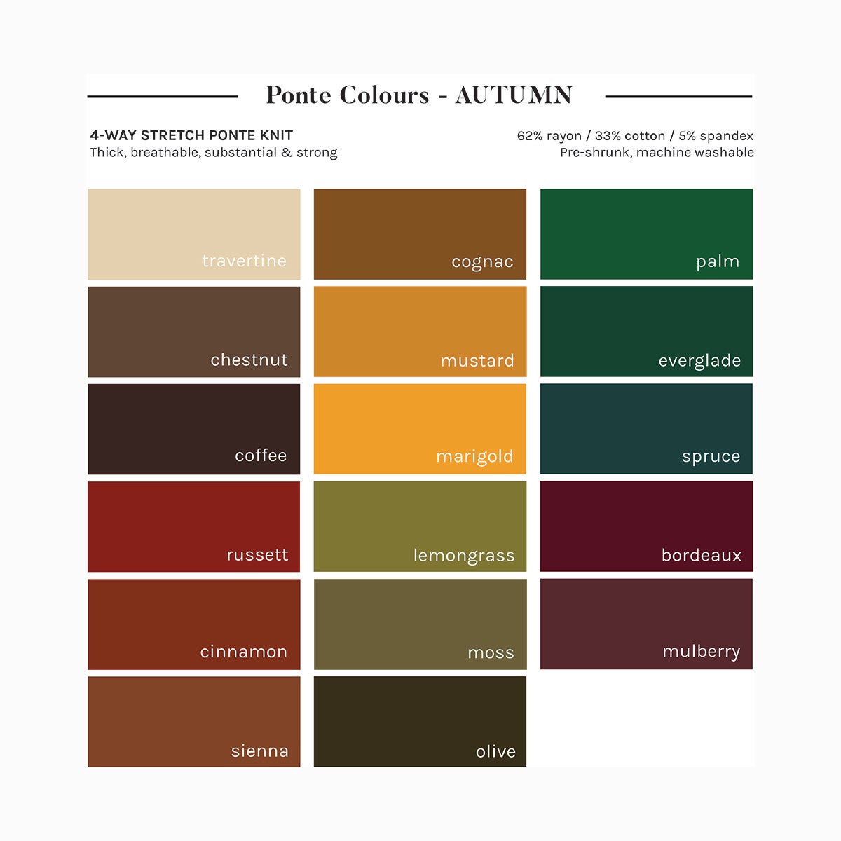 True Autumn Swatch Set | VESPERTINE